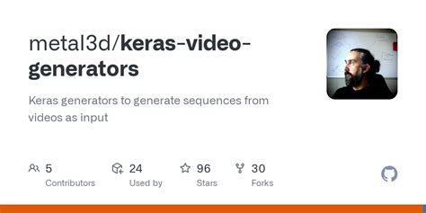 Github Metal3dkeras Video Generators Keras Generators To Generate Sequences From Videos As Input