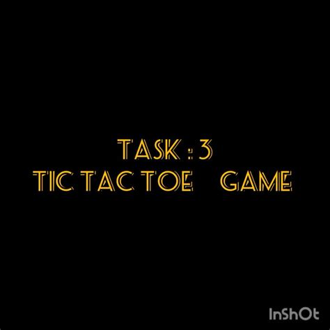 Muhammad Mohid Sohail On Linkedin Codsoftcprogramming Internshiptictactoegame