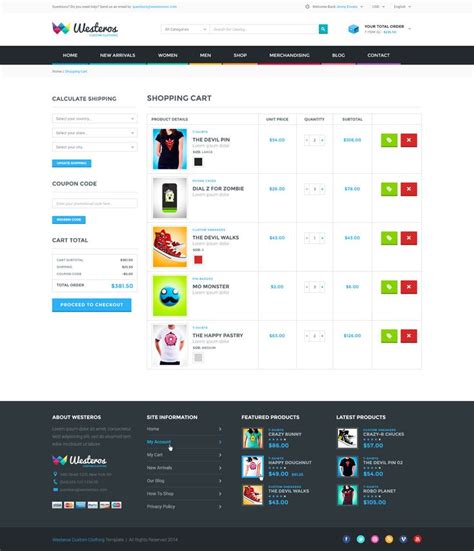 Westeros Custom Clothing Psd Template Psd Templates Westeros Templates