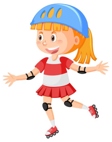 Cute Rollerblades Cartoons Illustrations Royalty Free Vector Graphics