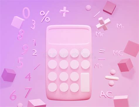 Abstract Calculator And Basic Math Operation Symbols Math Plus Minus Multiplication Number