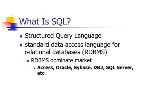 Ppt Cis 451 Sql Powerpoint Presentation Free Download Id6955948