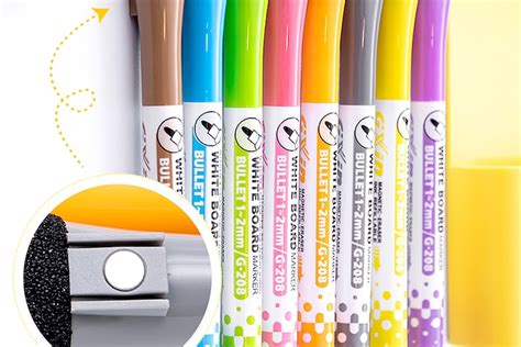 엘홈 11 자석 지우개 보드마카 8색 세트 화이트보드 마카펜 위시버킷