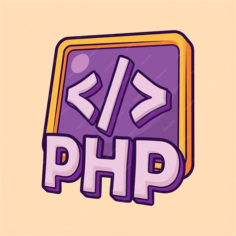 Premium Vector Php Code Script Symbol Flat Design Vector Illustration