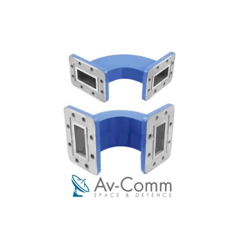 K Band Wr42 Waveguide Sweeping E Plane Bend 90 Degrees Av Comm Space