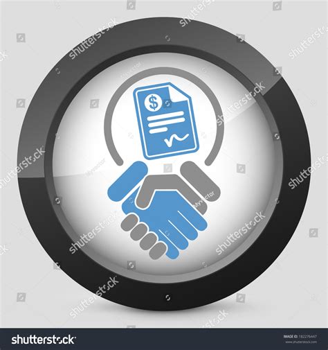 Conciliation Payment Icon Stock Vector Royalty Free 182276447