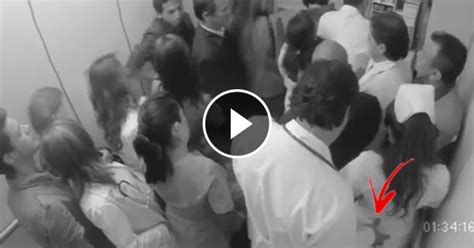 Perverted Doctor Harasses Nurse On A Crowded Elevator Shocking