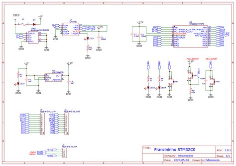 Placa Franzininho C0 Franzininho