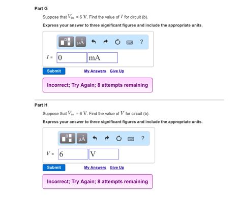 Solved Item Find The Values Of I And V For The Circuits Chegg