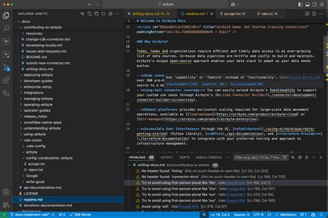 Updating Documentation Airbyte Docs