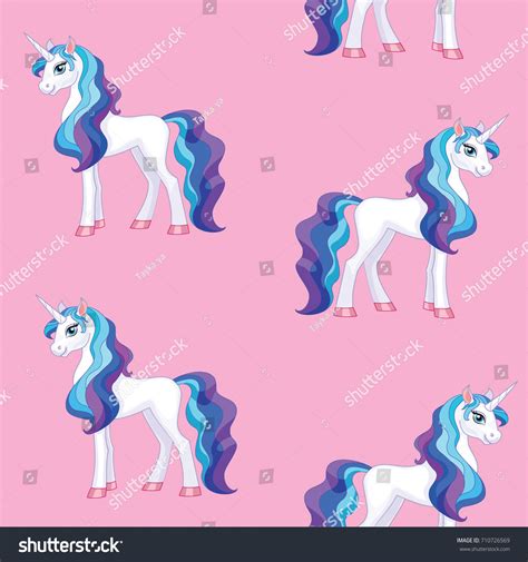 Unicorn Pattern Vector Seamless Texture Stock Vector Royalty Free 710726569 Shutterstock