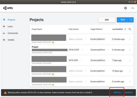 Unable To Download Unity Via Unity Hub Download Link In Archive Linux