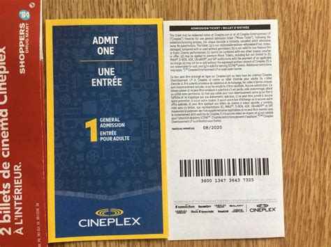 Best Two 2 Cineplex Passes For Sale In Calgary Alberta For 2024