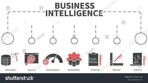 Business Intelligence Vector Illustration Concept Banner Stock Vector