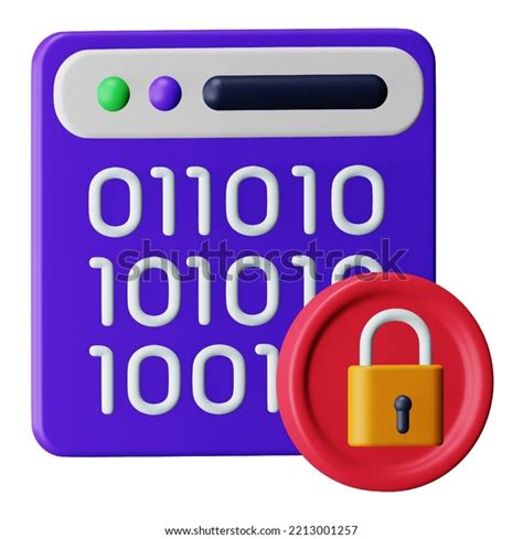 Binary Code Lock 3d Rendering Isometric Stock Illustration 2213001257 Shutterstock