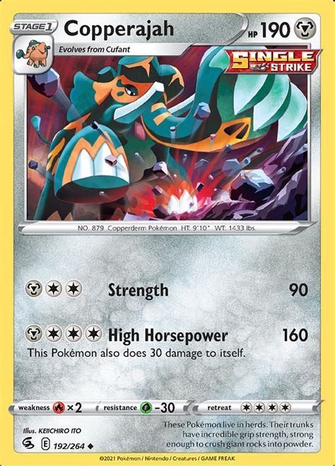 Pokémon Card Database Fusion Strike 192 Copperajah