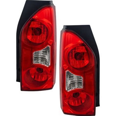 Halogen Tail Light Set For 2005 2015 Nissan Xterra Clearred Lens W