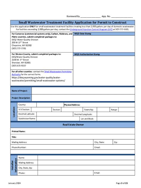 Fillable Online Application Package For A Permit To Construct Conventional Septic Systems Fax