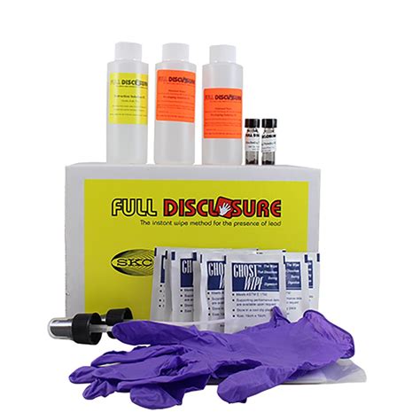 Full Disclosure Lead Wipe Kit Qualitative 550 001 Skc Inc