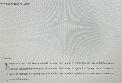 Solved Forwarding Does Not Work1 ﻿when An Instruction