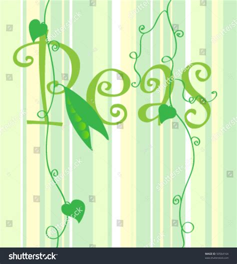 Peas Green Background Stock Vector Royalty Free 50564164 Shutterstock