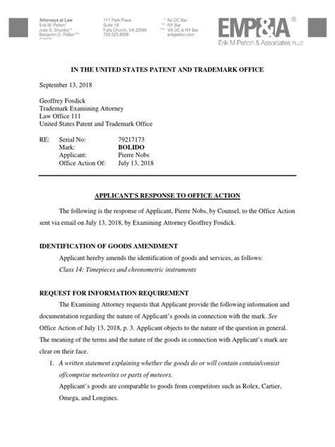 Sample Uspto Trademark Office Action Response For Likelihood Of