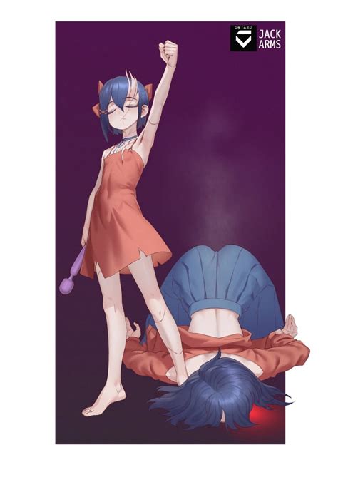 Mita And Tiny Mita Miside Drawn By Jackarms Danbooru