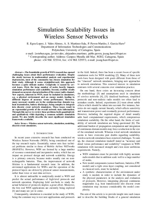Pdf Simulation Scalability Issues In Wireless Sensor Networks