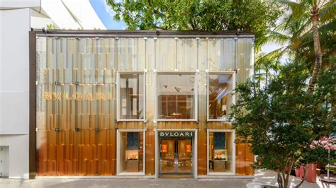 Sunset Tones Enliven Bulgaris Miami Design District Boutique Dezeen