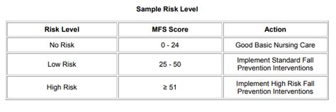 Morse Fall Risk Assessment Safetyculture