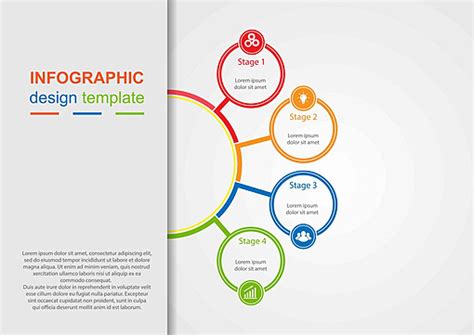 Workflow And Diagram Infographic Template For Illustration Purposes Vector Image Sequence