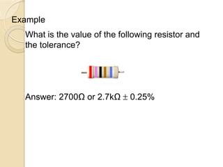 Resistor Color Codes PPTX