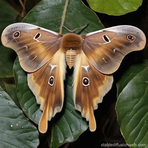 Polyphemus Moth Features Stable Diffusion Online