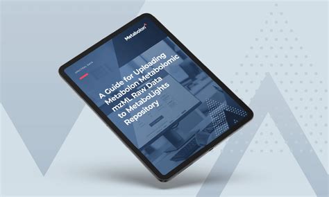 Guide For Uploading Metabolon Metabolomic Mzml Raw Data To Metabolights Repository Metabolon