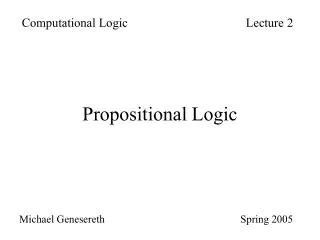 PPT Propositional Logic PowerPoint Presentation Free Download ID 3042279