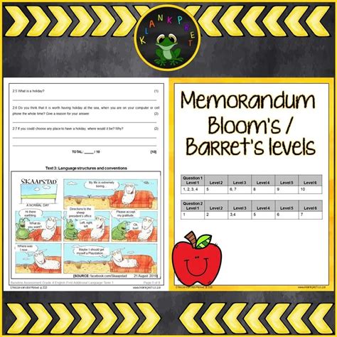 Grade 4 English First Additional Language Baseline Assessment Term 1 2022 Klankpret