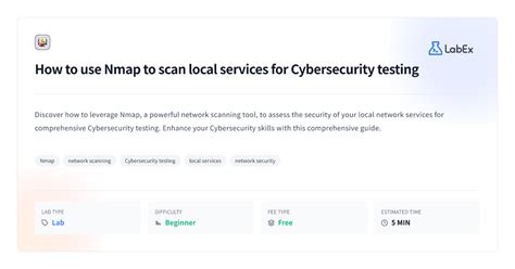 Como Usar O Nmap Para Escanear Serviços Locais Em Testes De Segurança Cibernética Labex