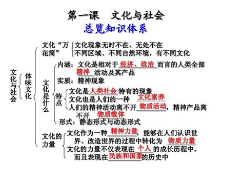 高中政治必修三文化生活第一单元复习课word文档免费下载文档大全