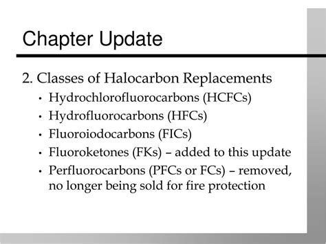 Ppt Halon Options Task Group Update Chapter 2 Halocarbon Replacements Powerpoint Presentation