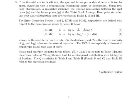 Error Correction Model