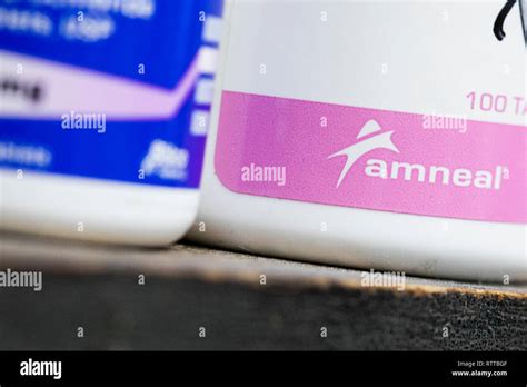 A Amneal Pharmaceuticals Logo Is Seen On Prescription Pharmaceutical