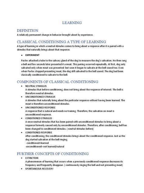 learning pdf classical conditioning reinforcement