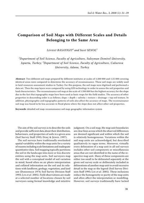 Comparison Of Soil Maps With Different Scales And Details Belonging To The Same Area DocsLib