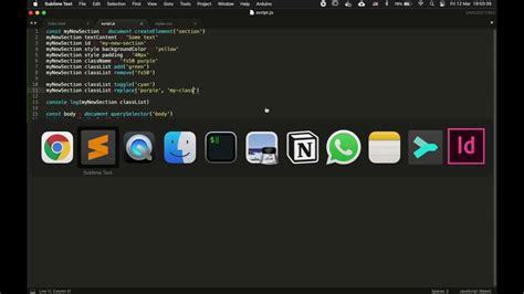 Web Dom Js Classlist Toggle Replace And Contains Youtube