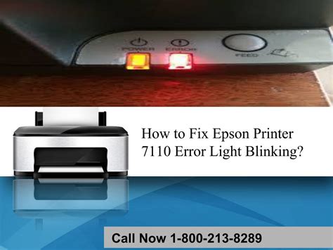 How To Fix Epson Printer 7110 Error Light Blinking18002138289