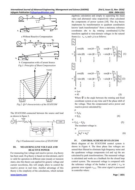 Voltage Profile Improvement Using Static Synchronous Compensator