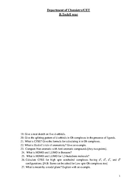 Question Bank Nil Bi Year Question Bank 3 Marks Module I V Part