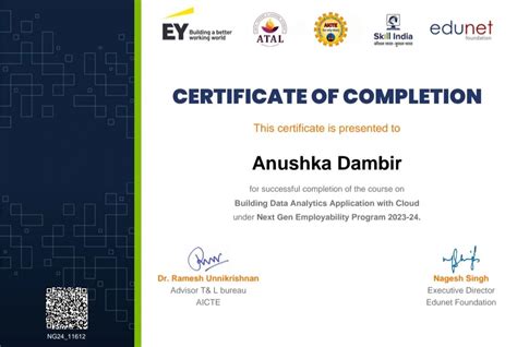 Completed Data Analytics With Cloud Course Anushka Dambir Posted On The Topic Linkedin