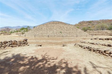 The Unique Round Pyramids Of Guachimontones In Jalisco Mexico Stock