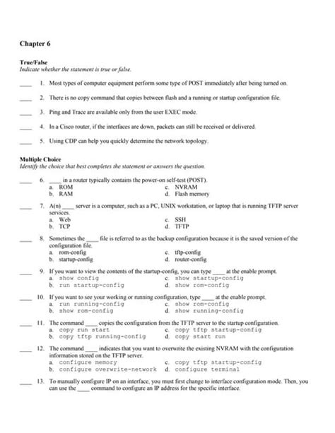 Ccna Cheat Sheet